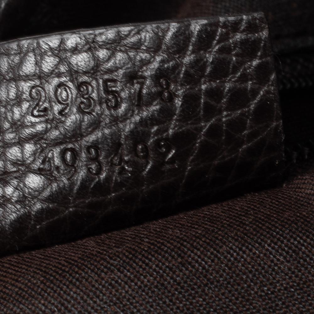 Gucci Chocolate Brown GG Canvas and Leather Trim Abbey Tote at 1stDibs ...