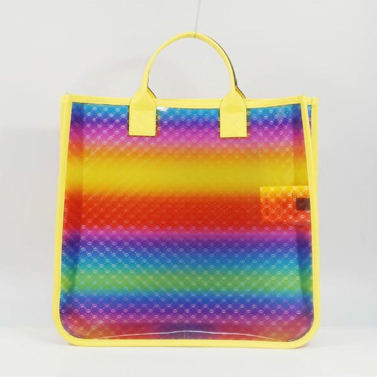 GUCCI clear tote GG Rainbow Womens tote bag 550763 yellow x Rainbow at ...