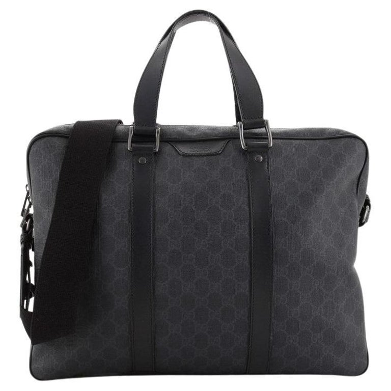 Gucci Convertible Briefcase GG Coated Canvas Medium at 1stDibs