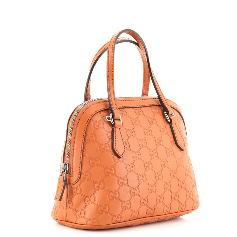 Gucci Convertible Dome Satchel (Outlet) Guccissima Leather Mini at 1stDibs