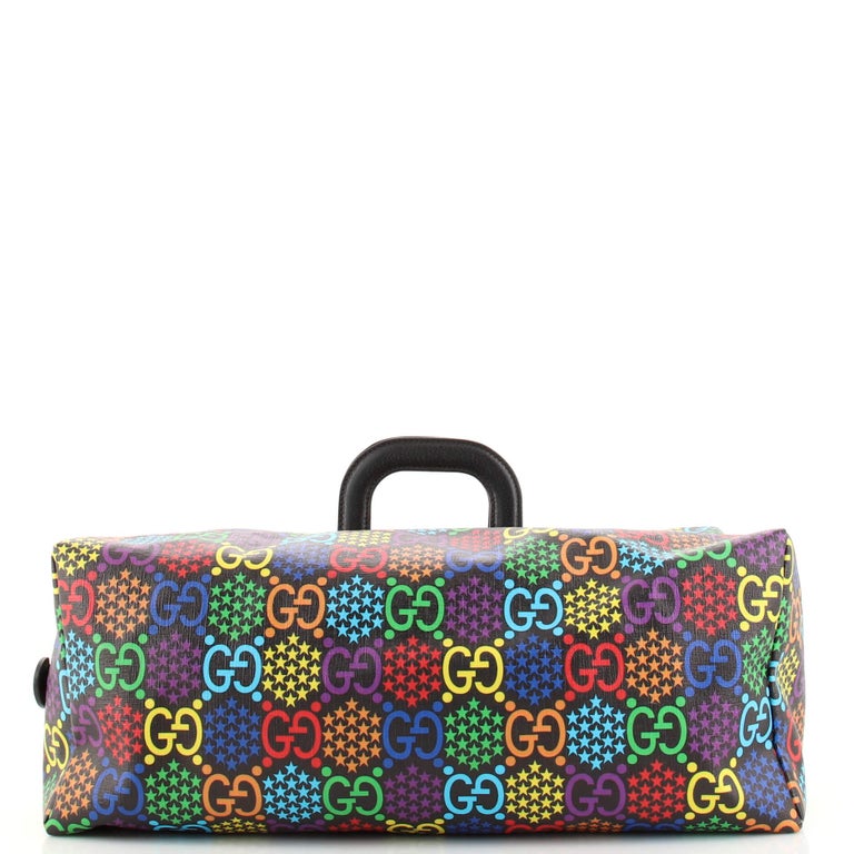 Gucci Convertible Duffle Backpack Psychedelic Print GG Coated Canvas ...