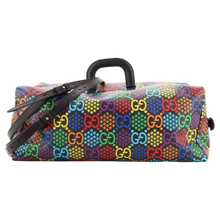Gucci Convertible Duffle Backpack Psychedelic Print GG Coated Canvas ...