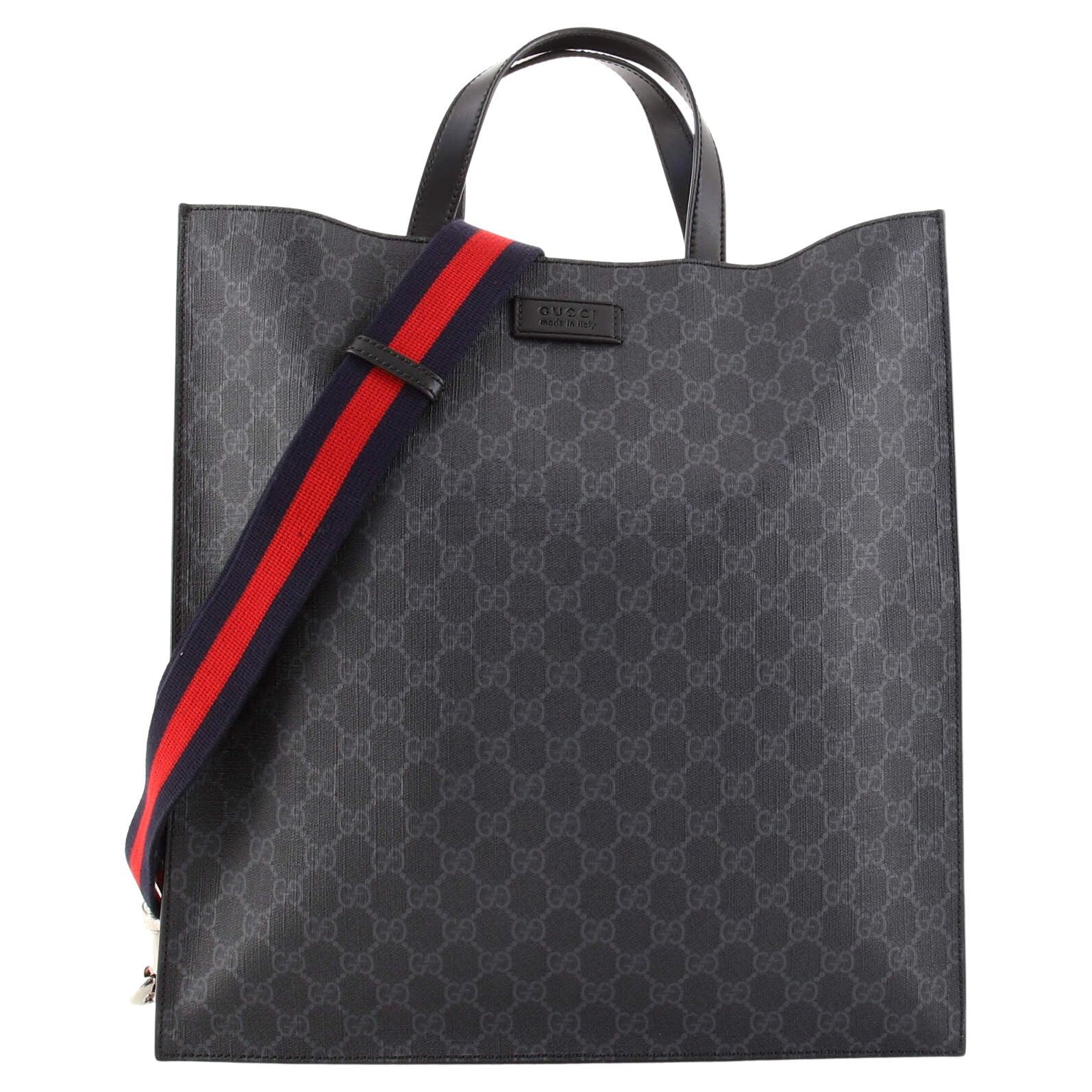 Gucci Convertible Tote Blooms Print GG Coated Canvas Tall at 1stDibs