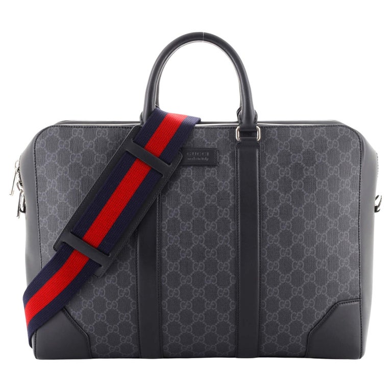 Gucci Convertible Zip Around Briefcase GG Coated Canvas Large at 1stDibs