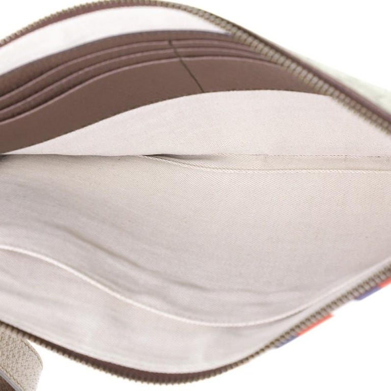 Gucci Courrier Pouch GG Coated Canvas with Applique, at 1stDibs