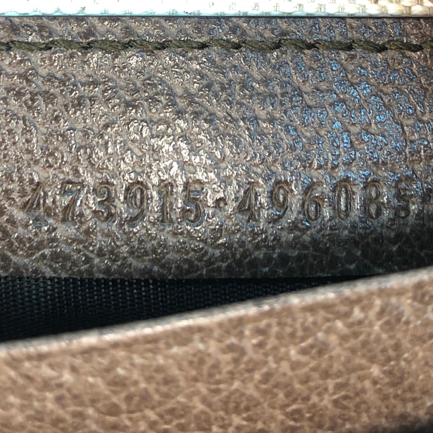 Gucci Courrier Pouch GG Coated Canvas with Applique at 1stDibs