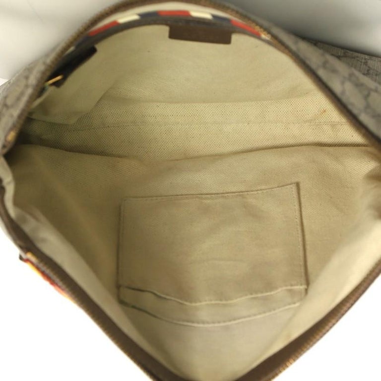 Gucci Courrier Zip Messenger GG Coated Canvas with Applique Medium at ...