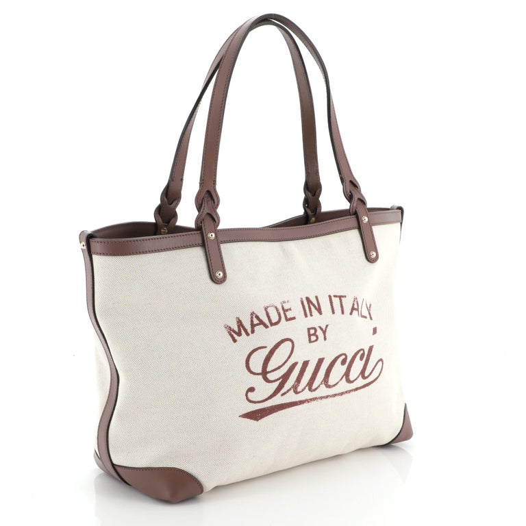 Gucci Craft Tote Canvas Medium at 1stDibs