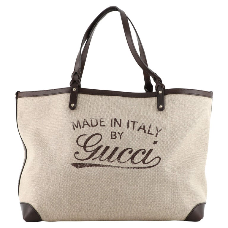 Gucci Craft Tote Canvas Medium at 1stDibs