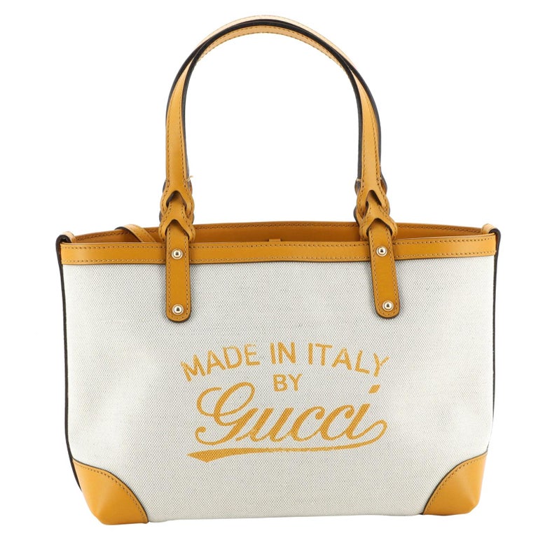 Gucci Craft Tote Canvas Small at 1stDibs