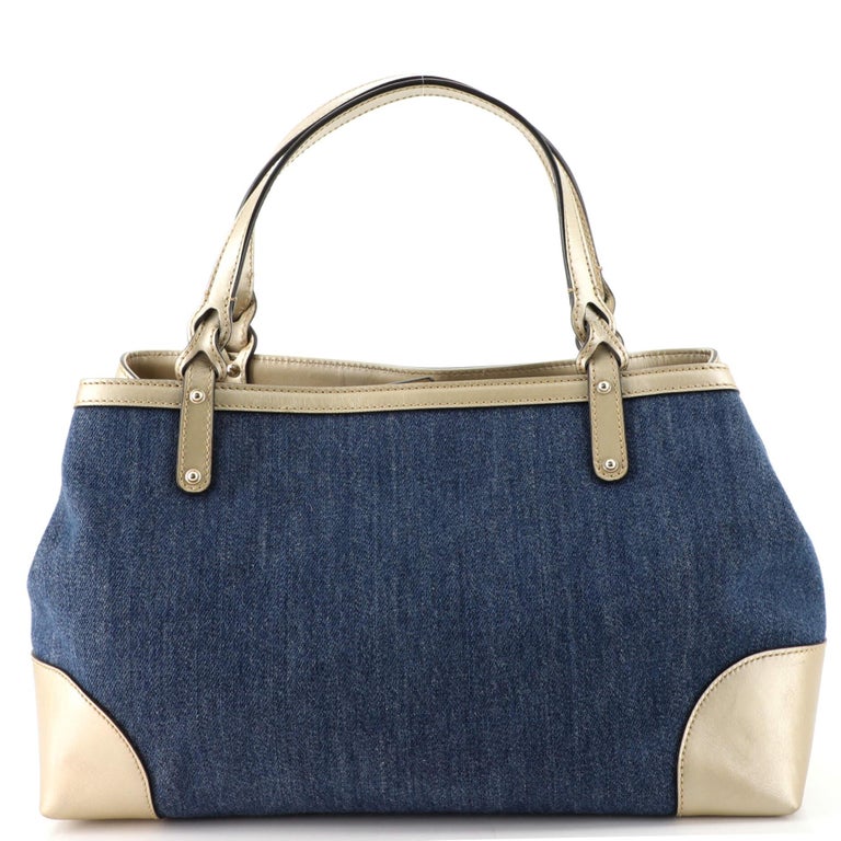 Gucci Craft Tote Denim Medium For Sale at 1stDibs