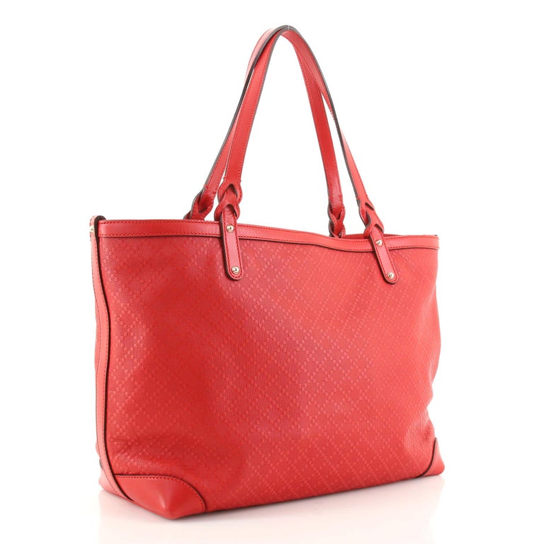 Gucci Craft Tote Diamante Leather Medium For Sale at 1stDibs