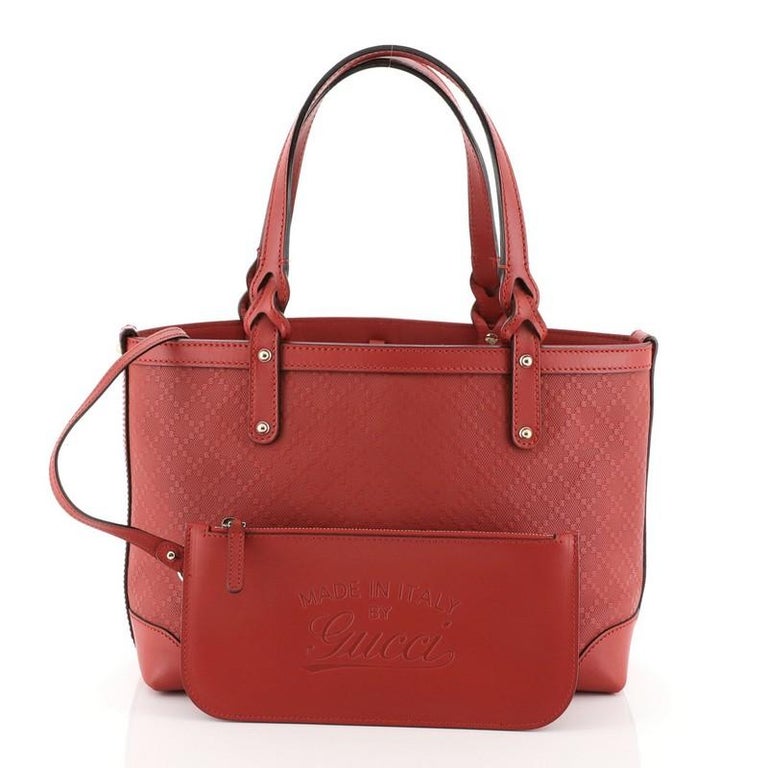 Gucci Craft Tote Diamante Leather Small at 1stDibs