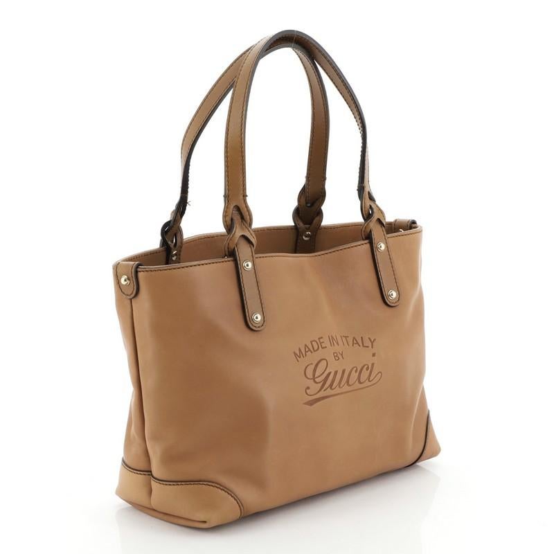 Gucci Craft Tote Leather Small at 1stDibs