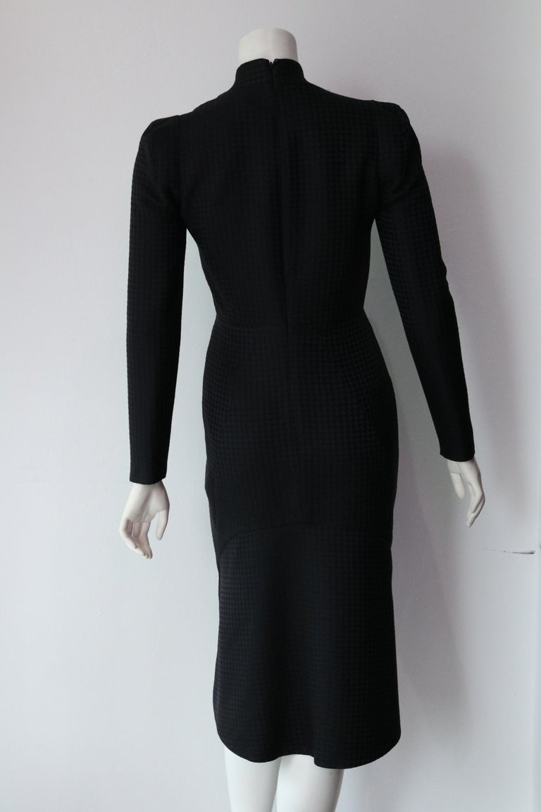 Gucci Cocktail Dress Houndstooth Print Size 40 For Sale at 1stDibs