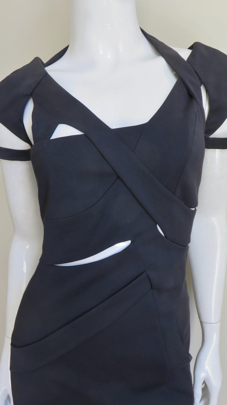 Gucci Cut out Bodycon Dress S/S 2010 For Sale at 1stDibs