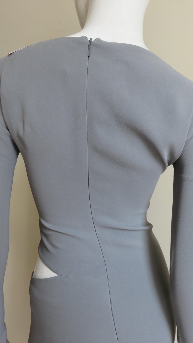 Gucci Silk Dress with Hardware and Cut outs For Sale at 1stDibs | gucci ...