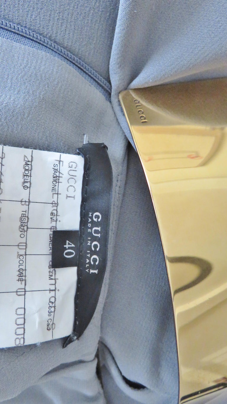 Gucci Silk Dress with Hardware and Cut outs For Sale at 1stDibs | gucci ...