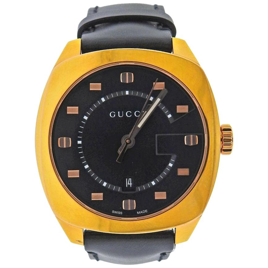 Gucci D Vintage Rose Gold Tone Men's Watch YA142309 at 1stDibs