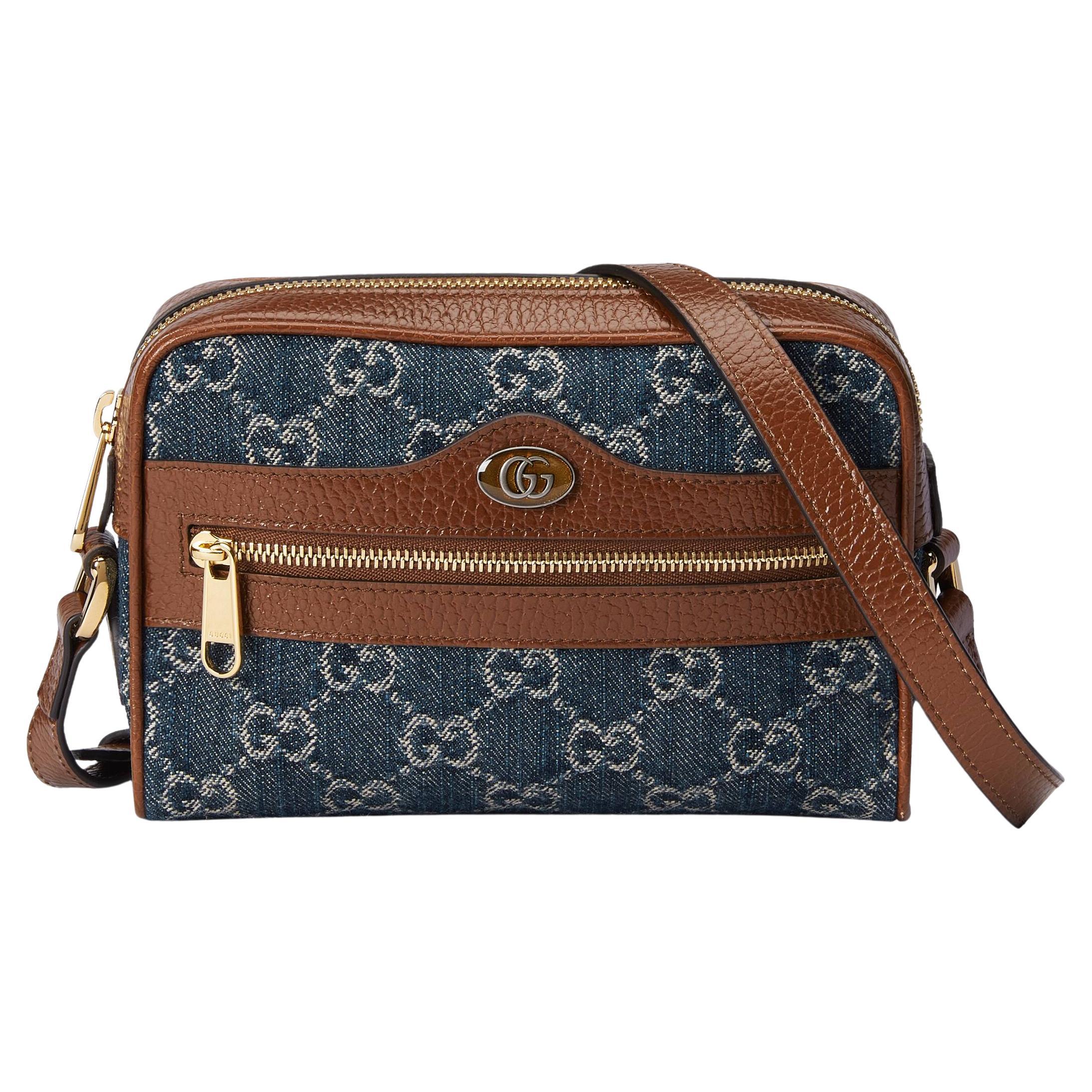 Gucci Black Snakeskin Leather Gold Evening Saddle Crossbody Shoulder ...