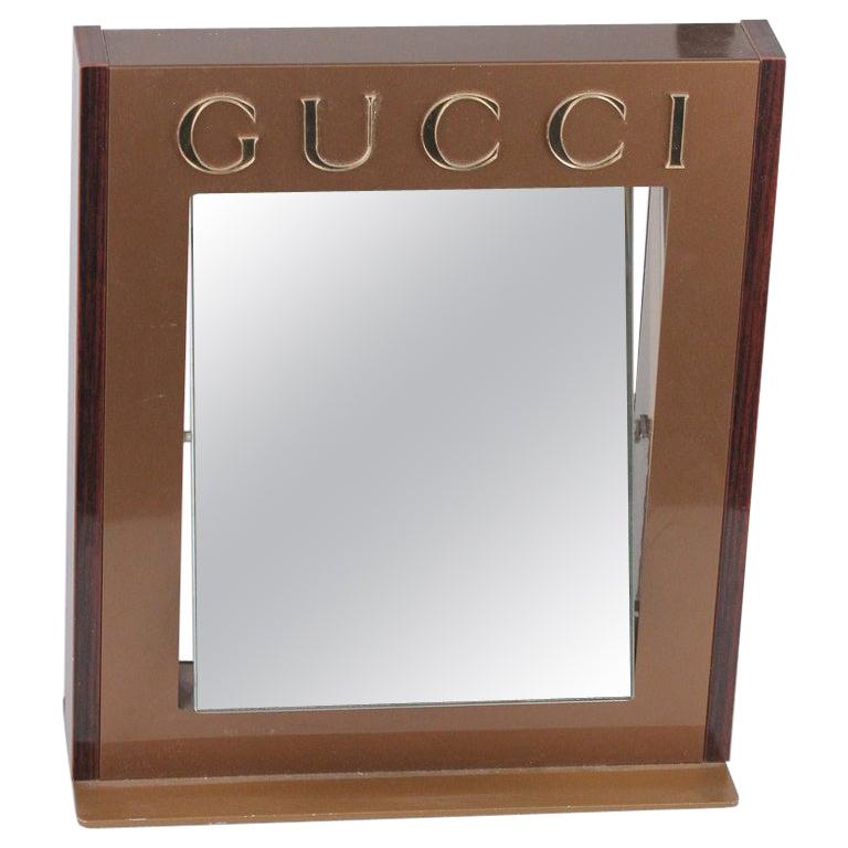 GUCCI Dealer Store Display Pivotable MIRROR Rare at 1stDibs