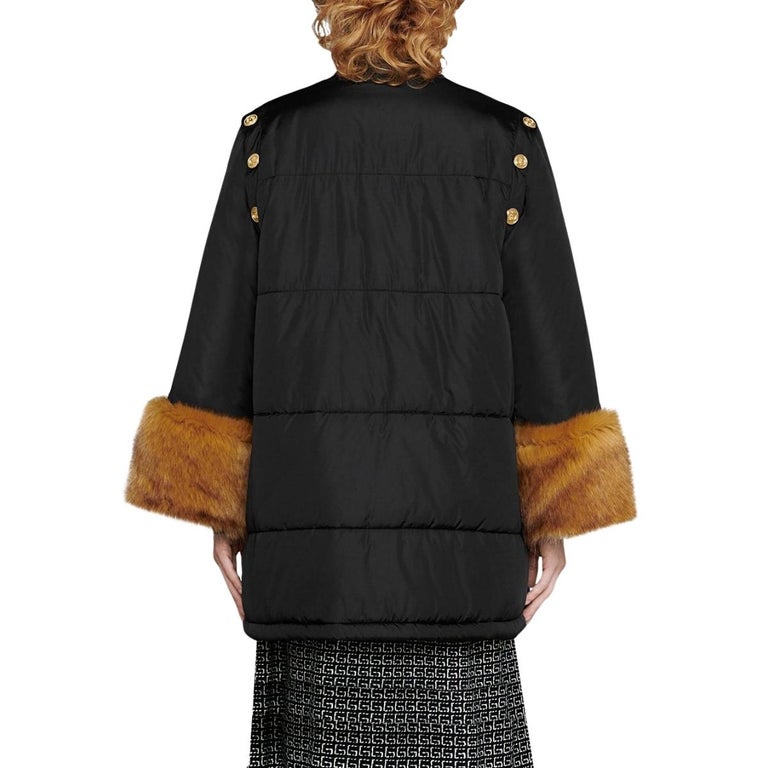 Gucci Detachable Sleeves Padded Jacket IT42 For Sale at 1stDibs