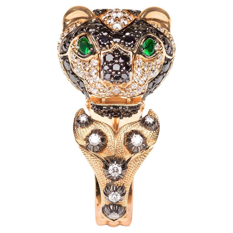 Gucci Diamond Tiger Ring For Sale at 1stDibs