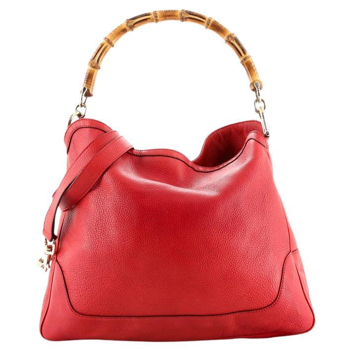 Gucci Nouveau "Jackie" Red Leather Fringe Hobo Bag For Sale at 1stDibs ...