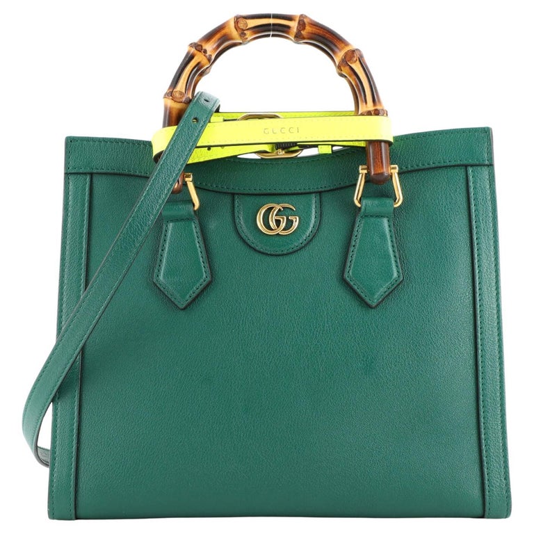 Gucci Diana NM Bamboo Handle Tote Leather Small at 1stDibs