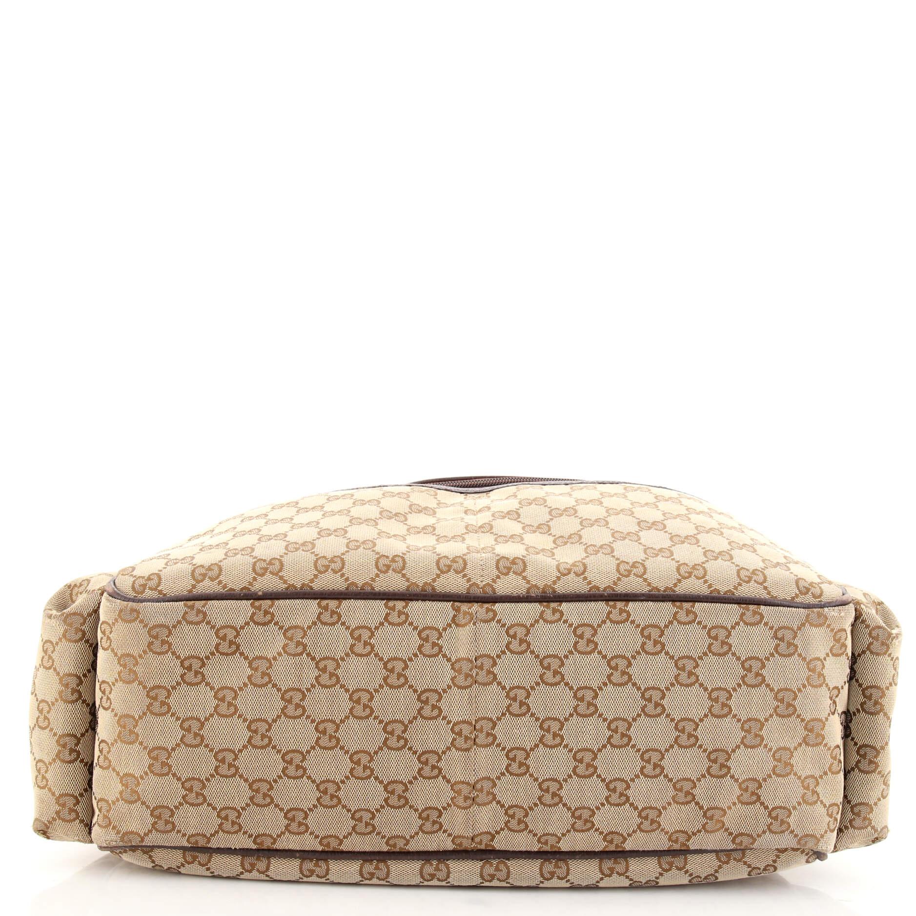 Gucci Diaper Crossbody Bag GG Canvas at 1stDibs | gucci diaper bag ...