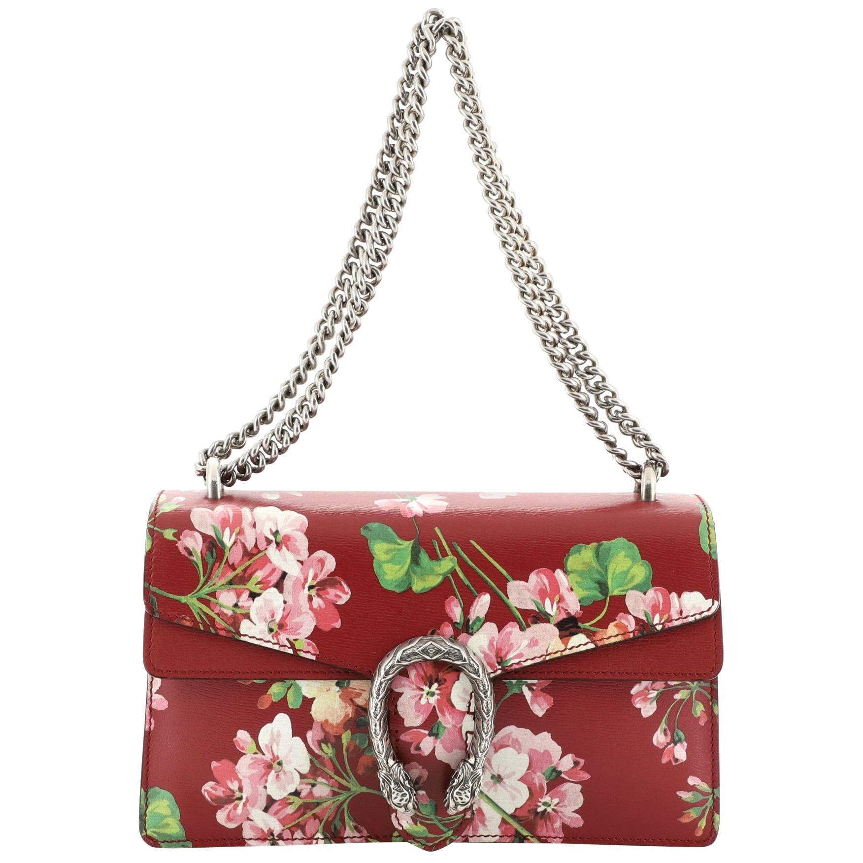 Gucci Dionysus Bag Blooms Print Leather Small at 1stDibs
