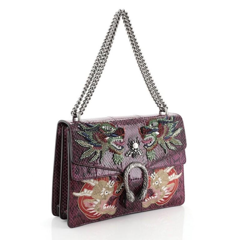 Gucci Dionysus Bag Embellished Python Medium at 1stDibs