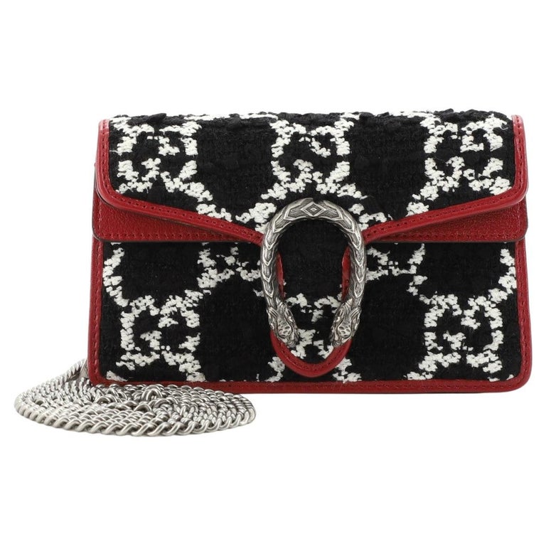 Gucci Dionysus Bag GG Tweed Super Mini at 1stDibs