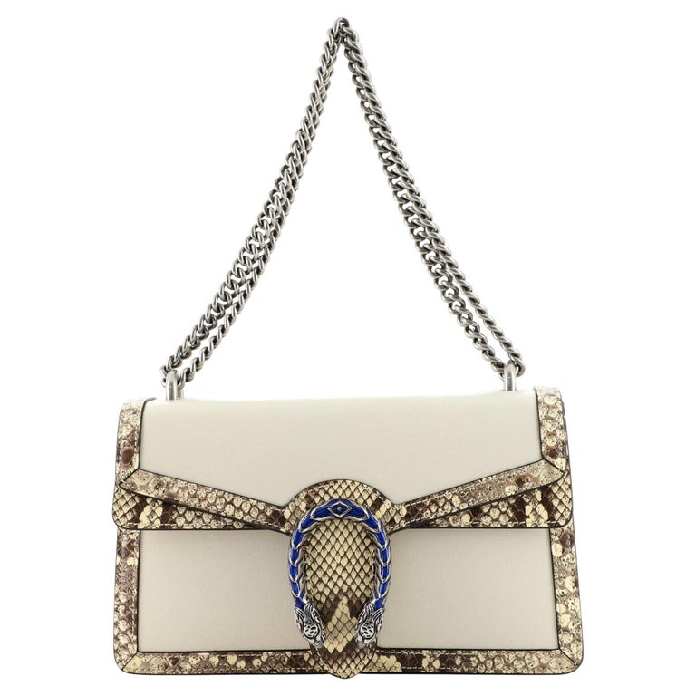 Gucci Dionysus Bag Leather with Python Small For Sale at 1stDibs