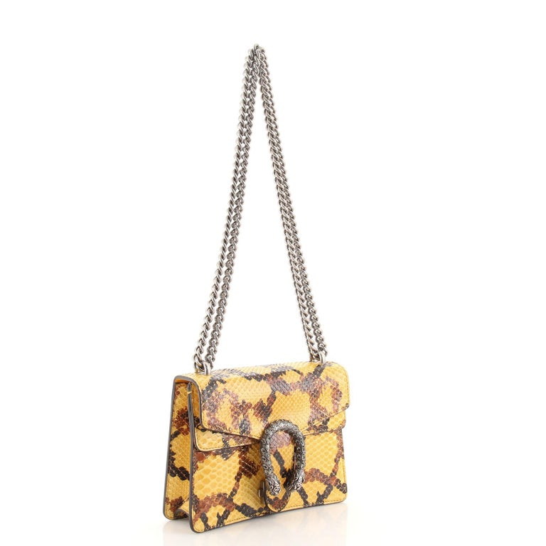 Gucci Dionysus Bag Python with Embellished Detail Mini at 1stDibs