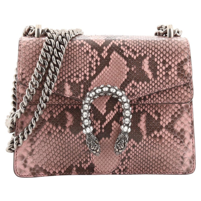 Gucci Dionysus Bag Python with Embellished Detail Mini at 1stDibs