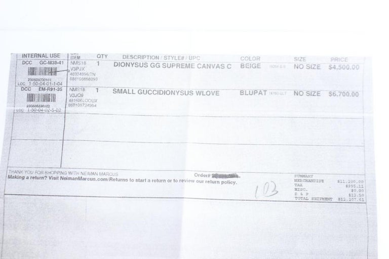 Gucci Dionysus Blind Flap 11gz0828 Blue Snakeskin Leather Cross Body ...