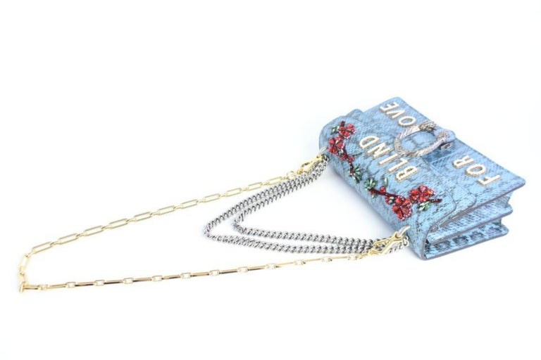 Gucci Dionysus Blind Flap 11gz0828 Blue Snakeskin Leather Cross Body ...