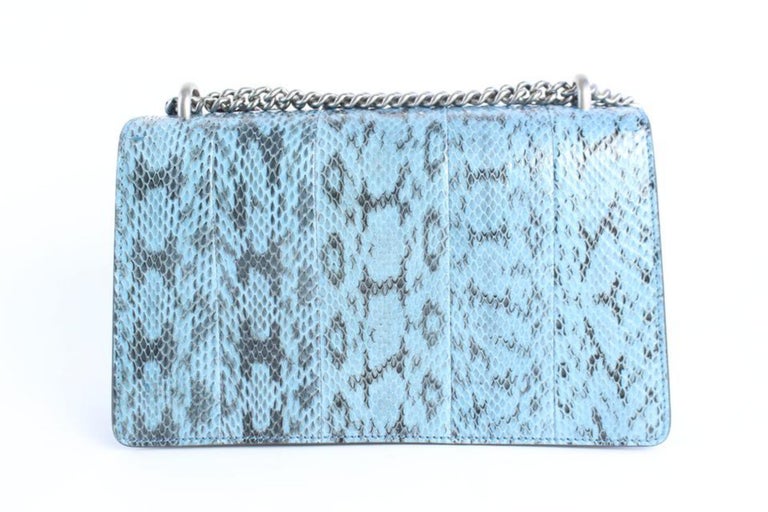 Gucci Dionysus Blind Flap 11gz0828 Blue Snakeskin Leather Cross Body ...
