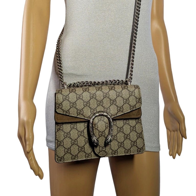 Gucci Dionysus GG Supreme Mini Shoulder Bag For Sale at 1stDibs