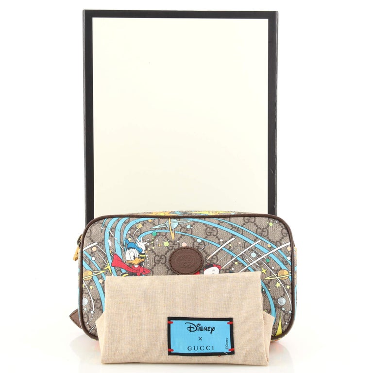 Gucci Disney Donald Duck Belt Bag Printed GG Coated Canvas For Sale at ...