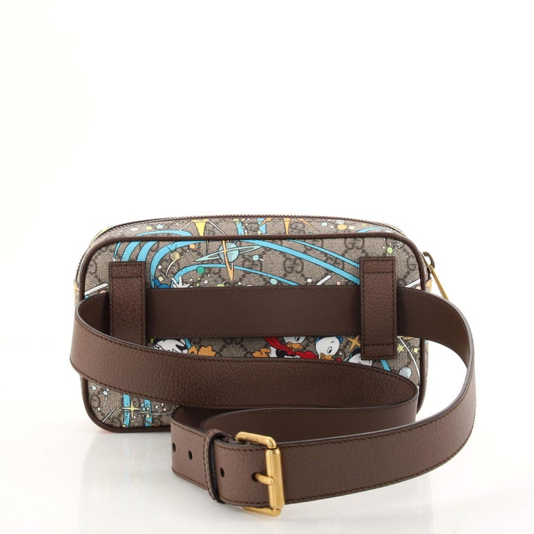 Gucci Disney Donald Duck Belt Bag Printed GG Coated Canvas For Sale at ...