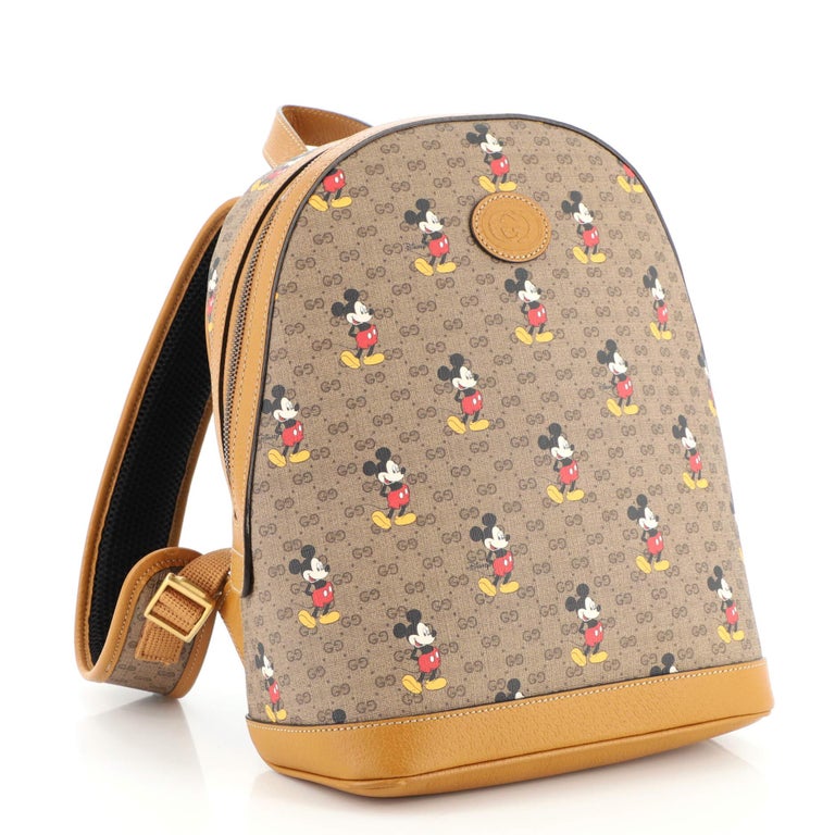 Gucci Disney Mickey Mouse Backpack Printed Mini GG Coated Canvas Small ...