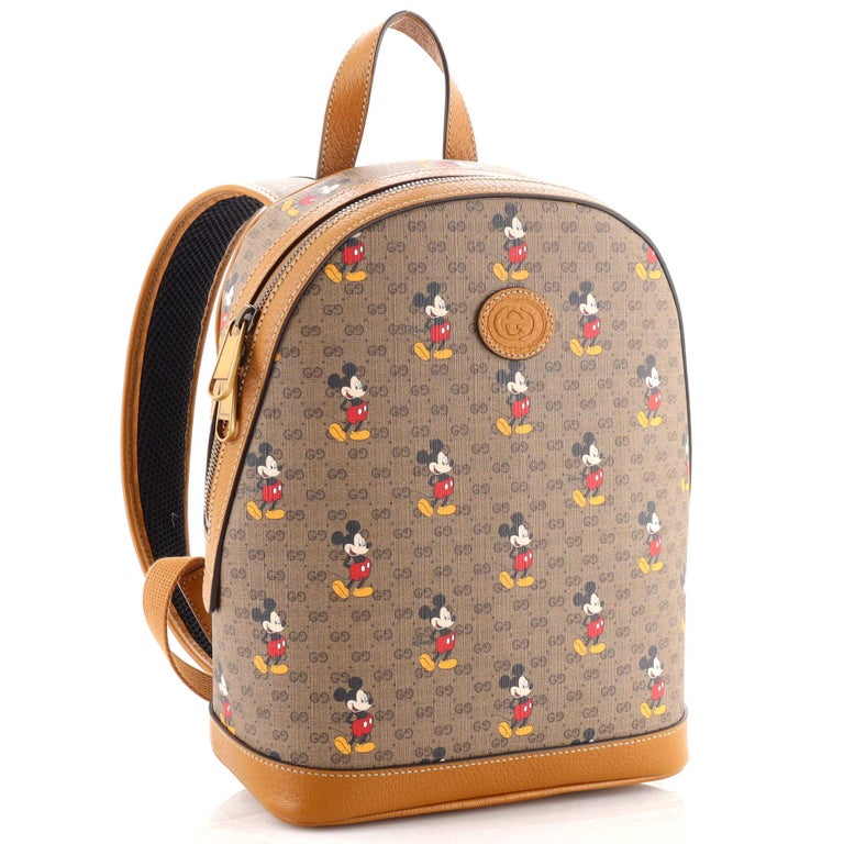 Gucci Disney Mickey Mouse Backpack Printed Mini GG Coated Canvas Small ...