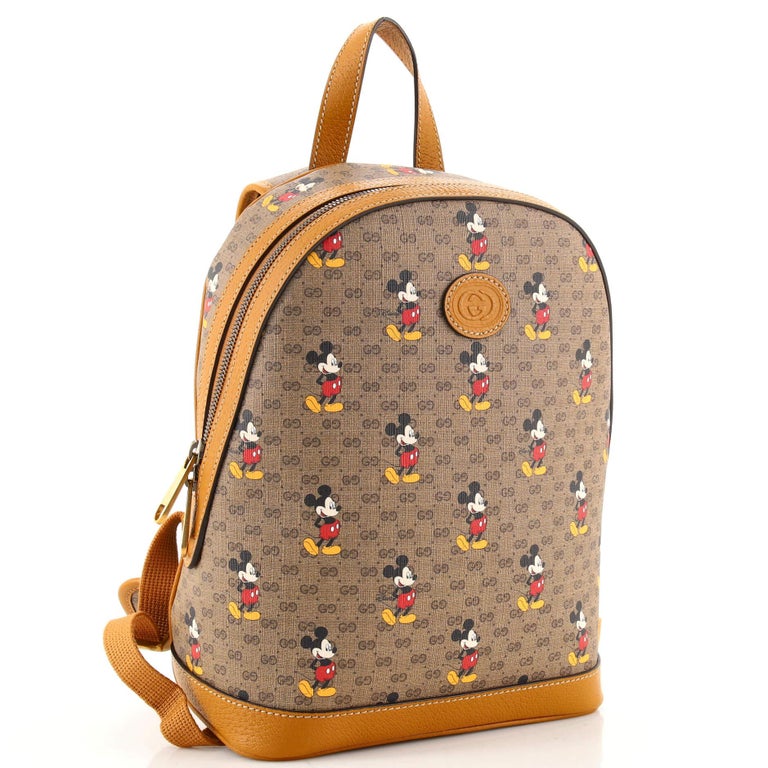 Gucci Disney Mickey Mouse Backpack Printed Mini GG Coated Canvas Small ...