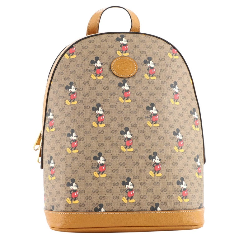 Gucci Disney Mickey Mouse Backpack Printed Mini GG Coated Canvas Small ...