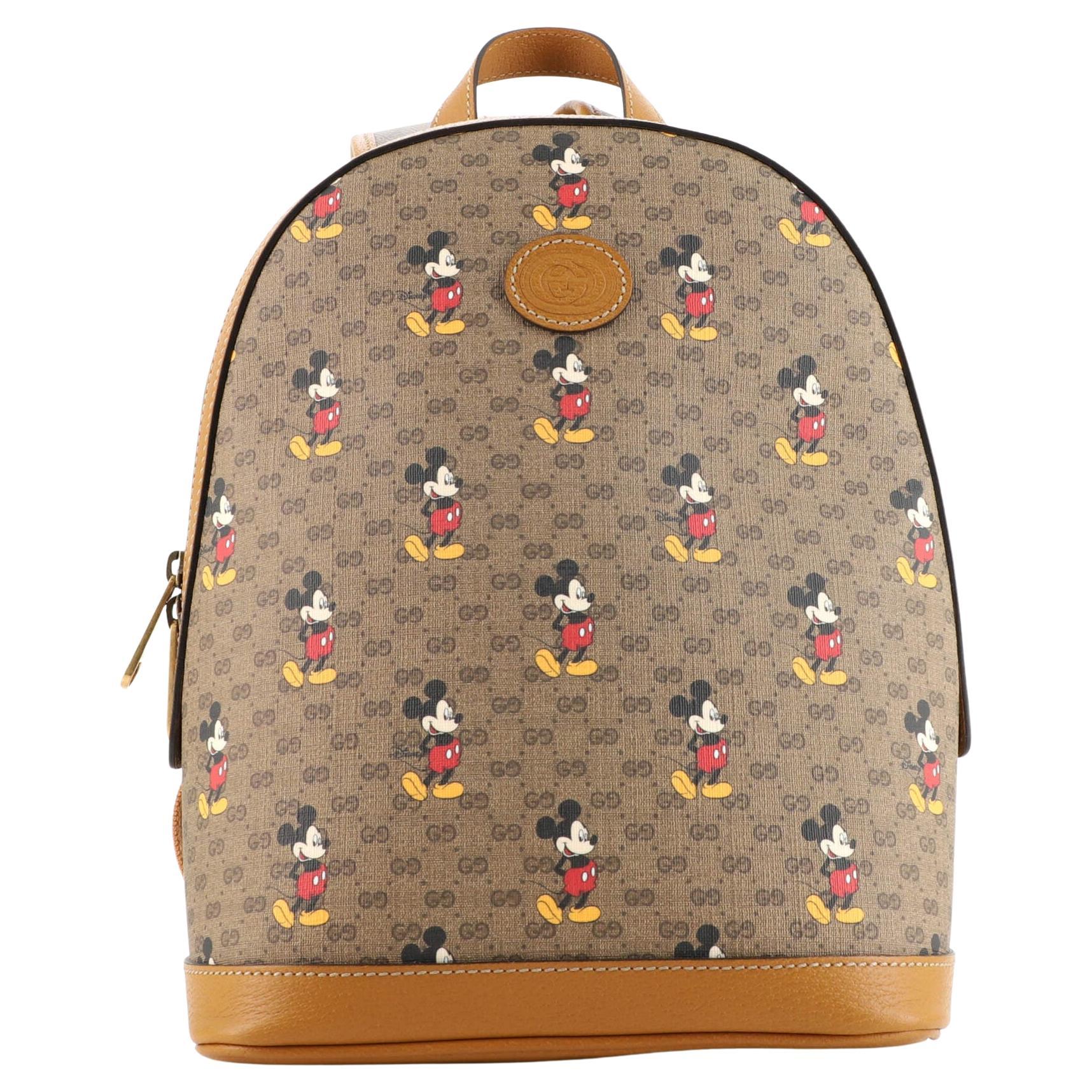Gucci Disney Mickey Mouse Backpack Printed Mini GG Coated Canvas Small ...