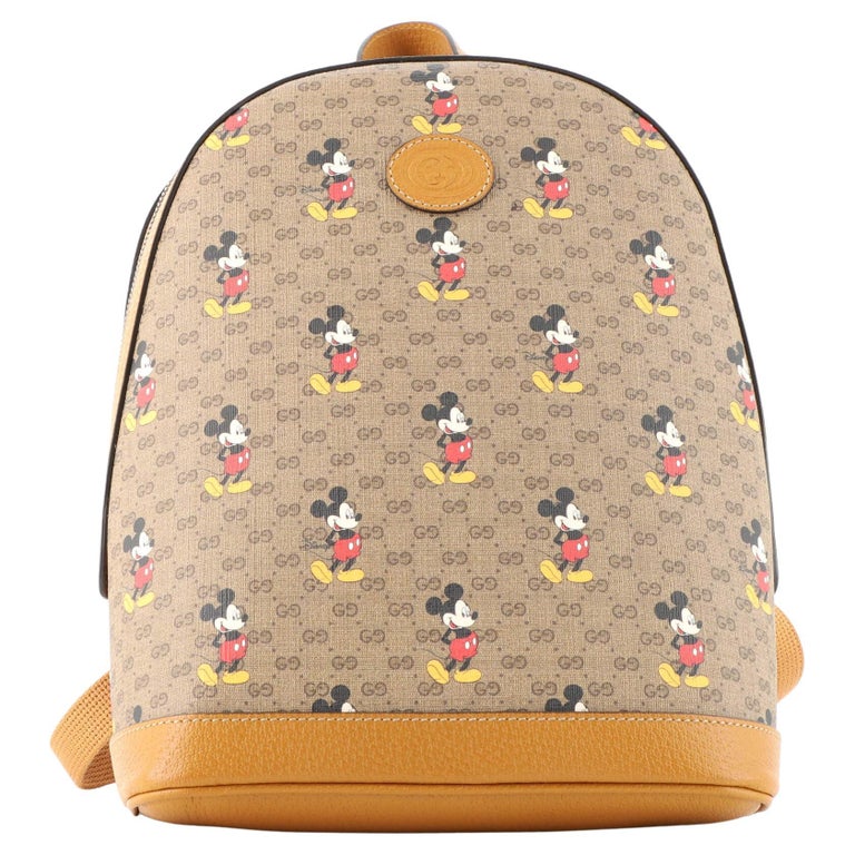 Gucci Disney Mickey Mouse Backpack Printed Mini GG Coated Canvas Small ...