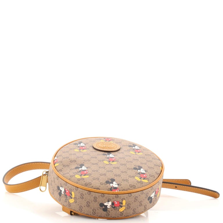Gucci Disney Mickey Mouse Round Backpack (Outlet) Printed Mini GG ...