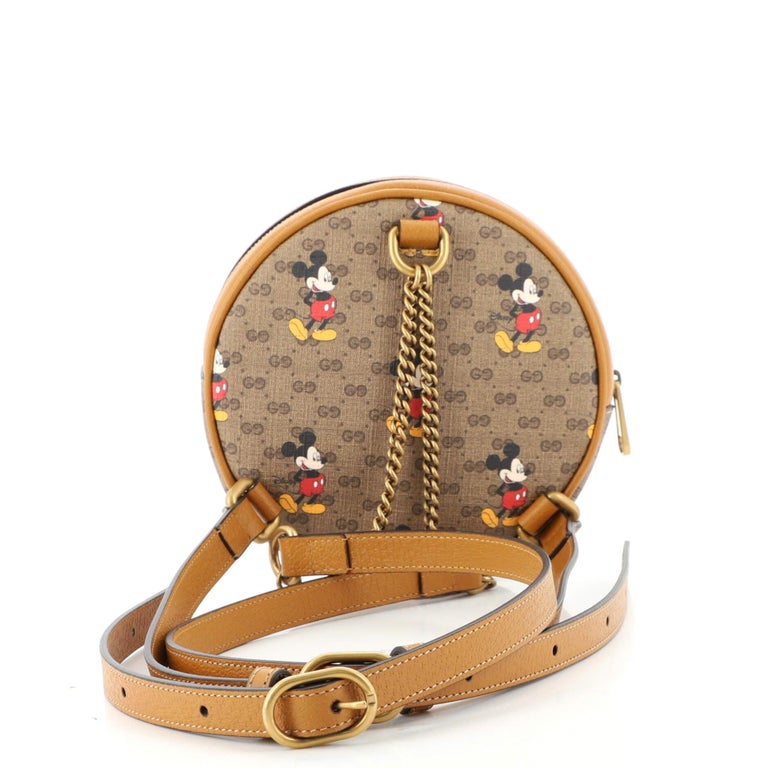 Gucci Disney Mickey Mouse Round Backpack (Outlet) Printed Mini GG ...